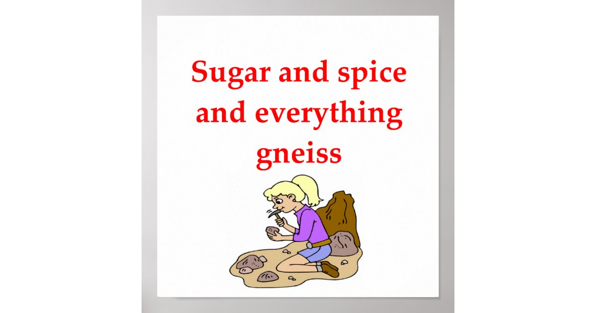 geology joke poster | Zazzle