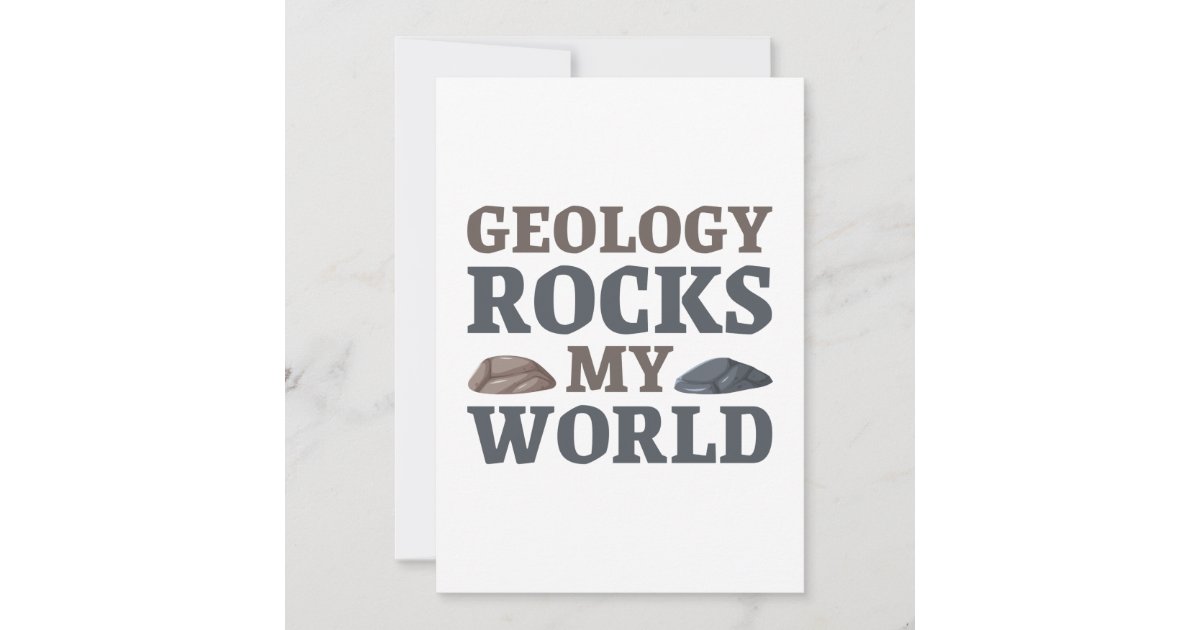 Geology Rocks My World Thank You Card | Zazzle