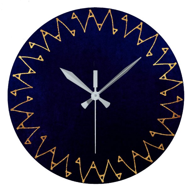 Navy Blue Wall Clocks | Zazzle UK