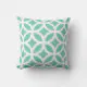 Geometric Pattern Pillow in Turquoise | Zazzle