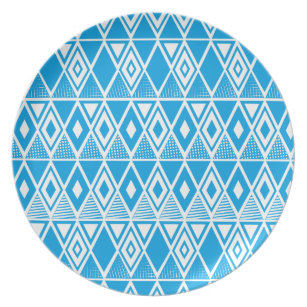 Geometric Design Plates | Zazzle UK