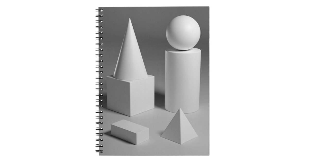Geometric Shape Shading Notebook | Zazzle