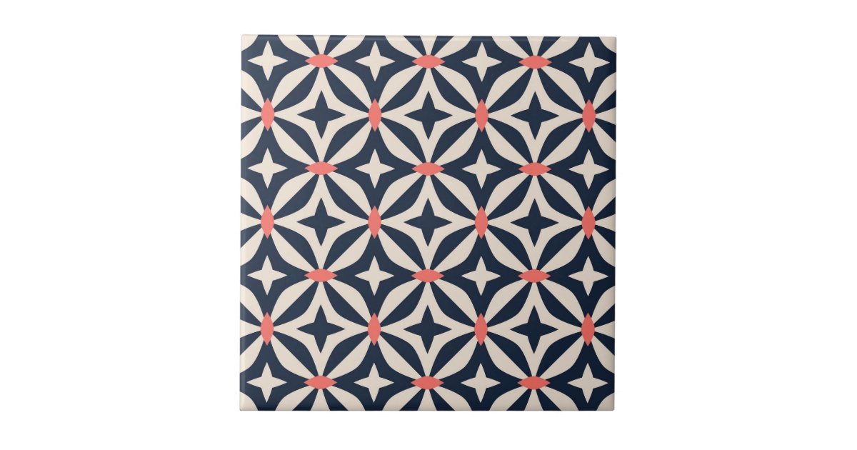 Geometric Star Pattern Tile | Zazzle