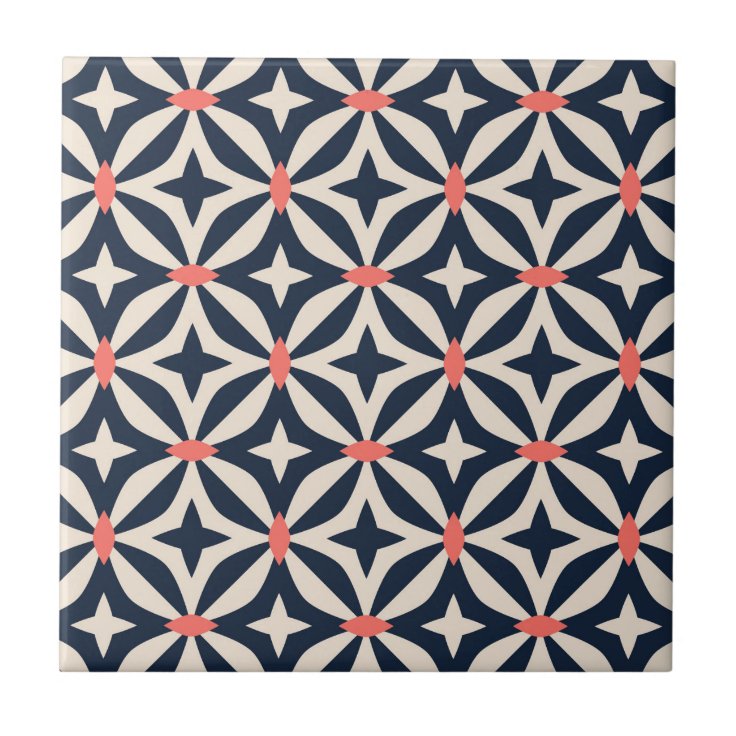 Geometric Star Pattern Tile | Zazzle