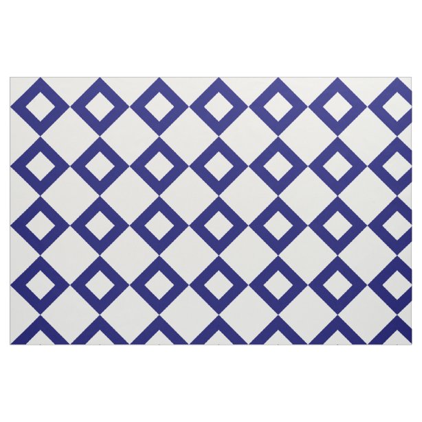 Blue Diamond Fabric | Zazzle.co.uk