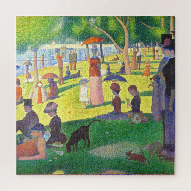 Georges Seurat La Grande Jatte Fine Art Painting Jigsaw Puzzle | Zazzle
