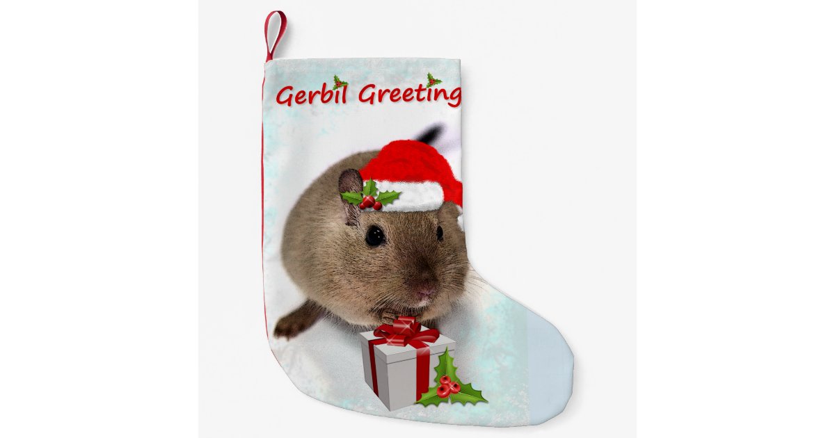 Gerbil Greetings Christmas Stocking | Zazzle