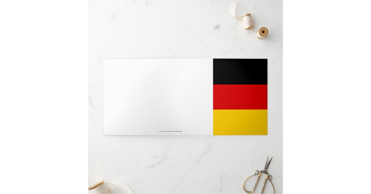 German flag Tri-Fold card | Zazzle