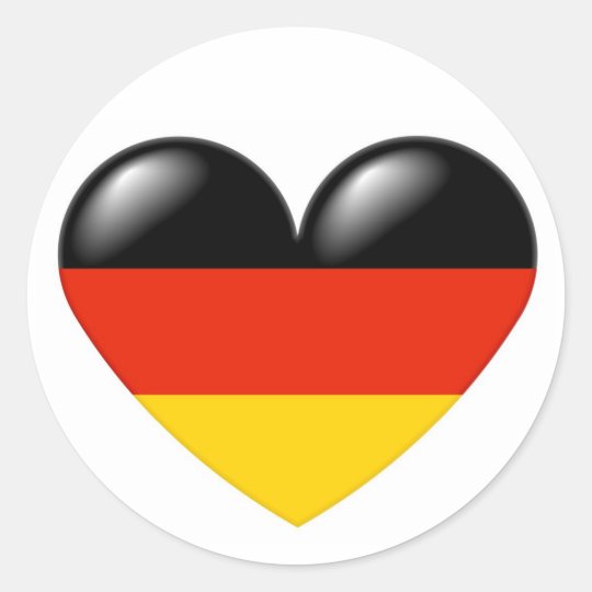 German heart sticker - Deutsche Herz | Zazzle.co.uk