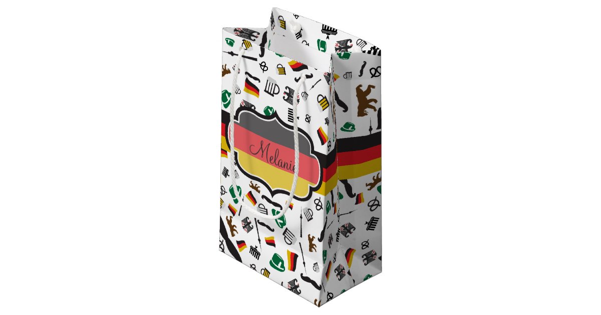 German items with Flag of Germany Small Gift Bag | Zazzle