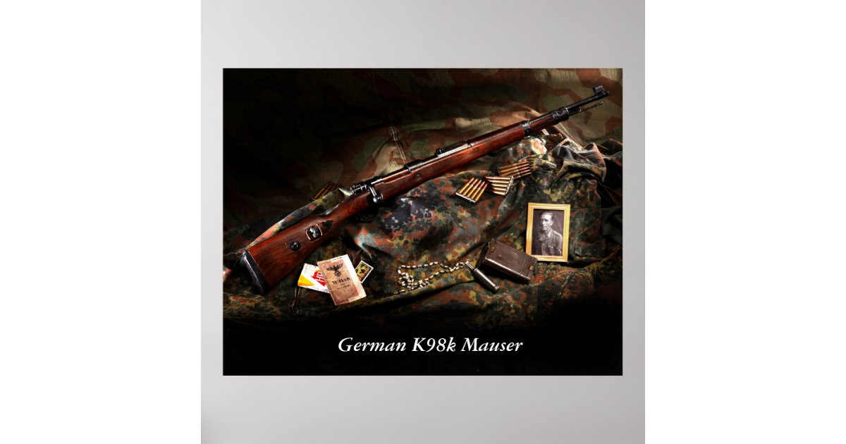 German K98k Mauser Poster | Zazzle