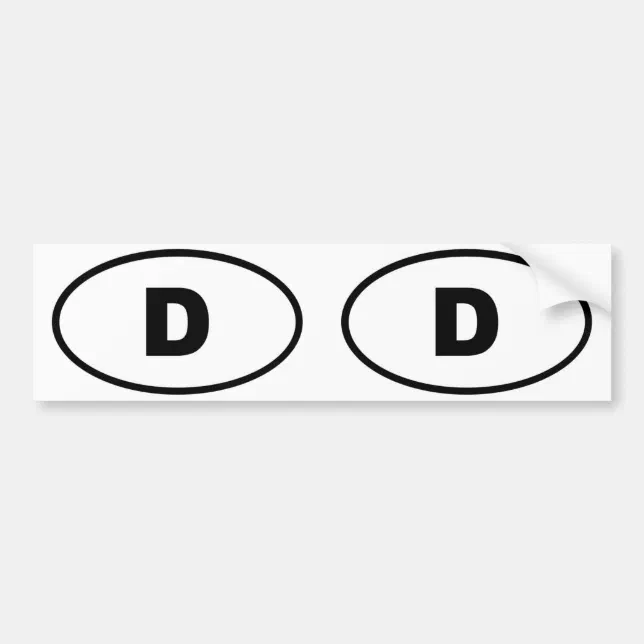 Germany Deutschland European oval Bumper Sticker | Zazzle