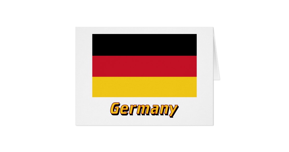 Germany Flag with Name | Zazzle
