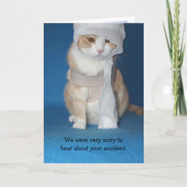 Get Well Accident/Broken Arm Card | Zazzle