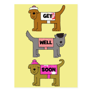 Funny Cartoon Get Well Cards - Well Wishes Cards | Zazzle.co.uk