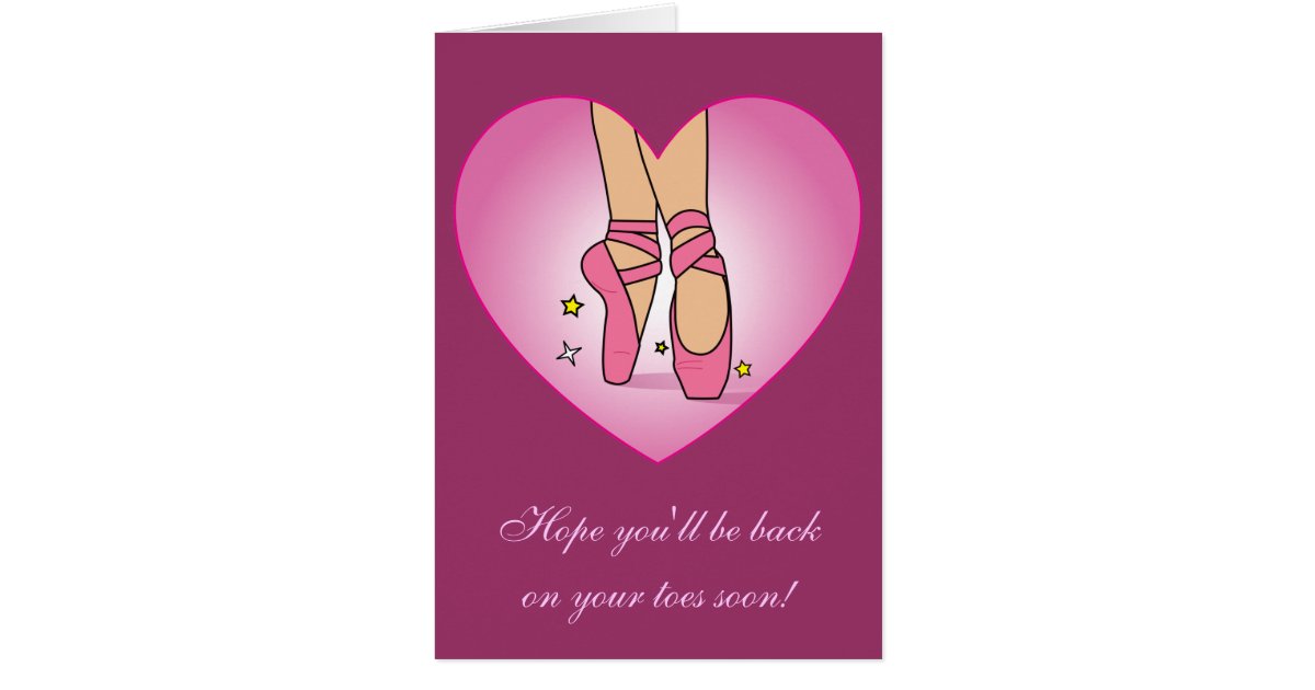 Get Well Soon from Dance Team or Dance Class Greeting Card | Zazzle