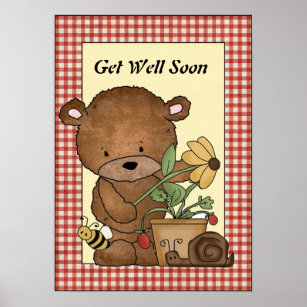 Get Well Soon Posters & Prints | Zazzle UK