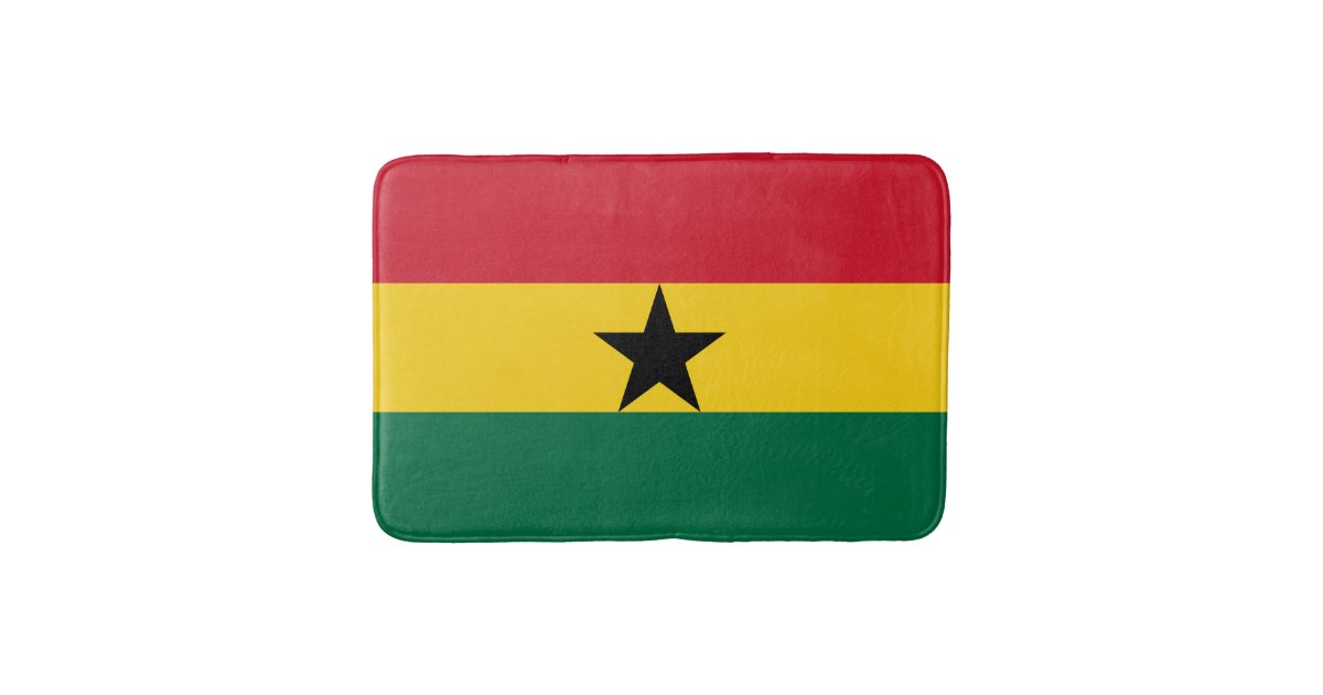 Ghana Flag Bath Mat | Zazzle