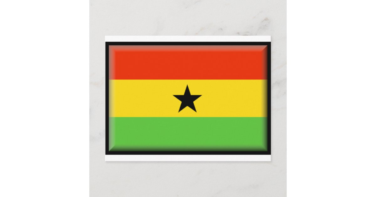 Ghana Flag Postcard | Zazzle