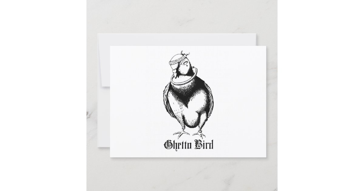 Ghetto Bird Invitation | Zazzle