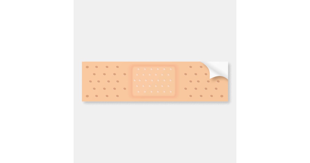 Giant Band-Aid Bumper Sticker | Zazzle