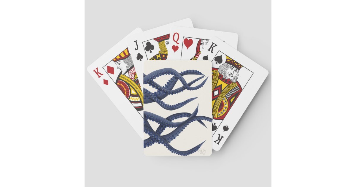 Giant Octopus Tentacles Playing Cards | Zazzle