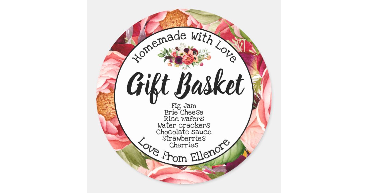 Gift Basket Label | Zazzle