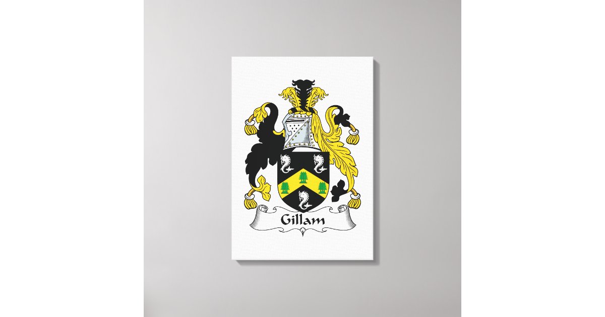 Gillam Family Crest Canvas Print | Zazzle