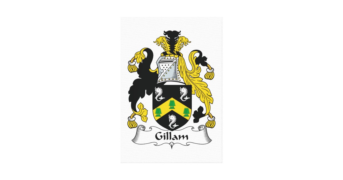 Gillam Family Crest Canvas Print | Zazzle