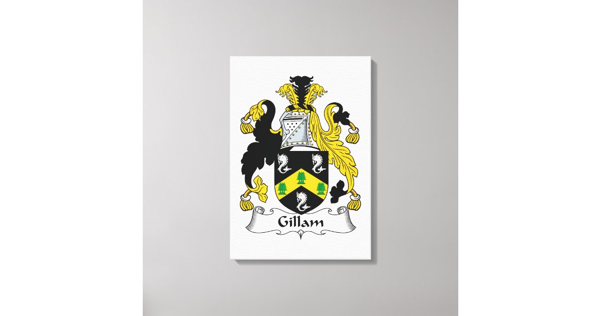 Gillam Family Crest Canvas Print | Zazzle