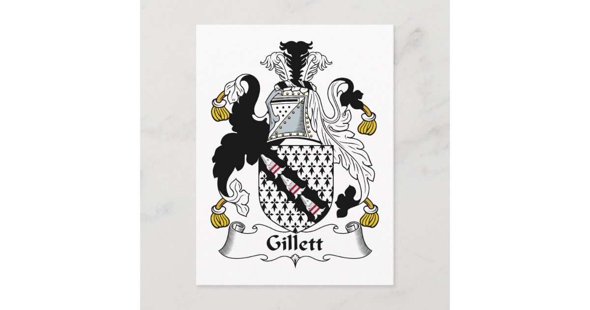 Gillett Family Crest Postcard | Zazzle
