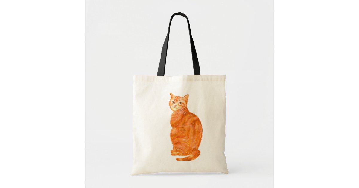 Ginger Cat Tote Bag | Zazzle