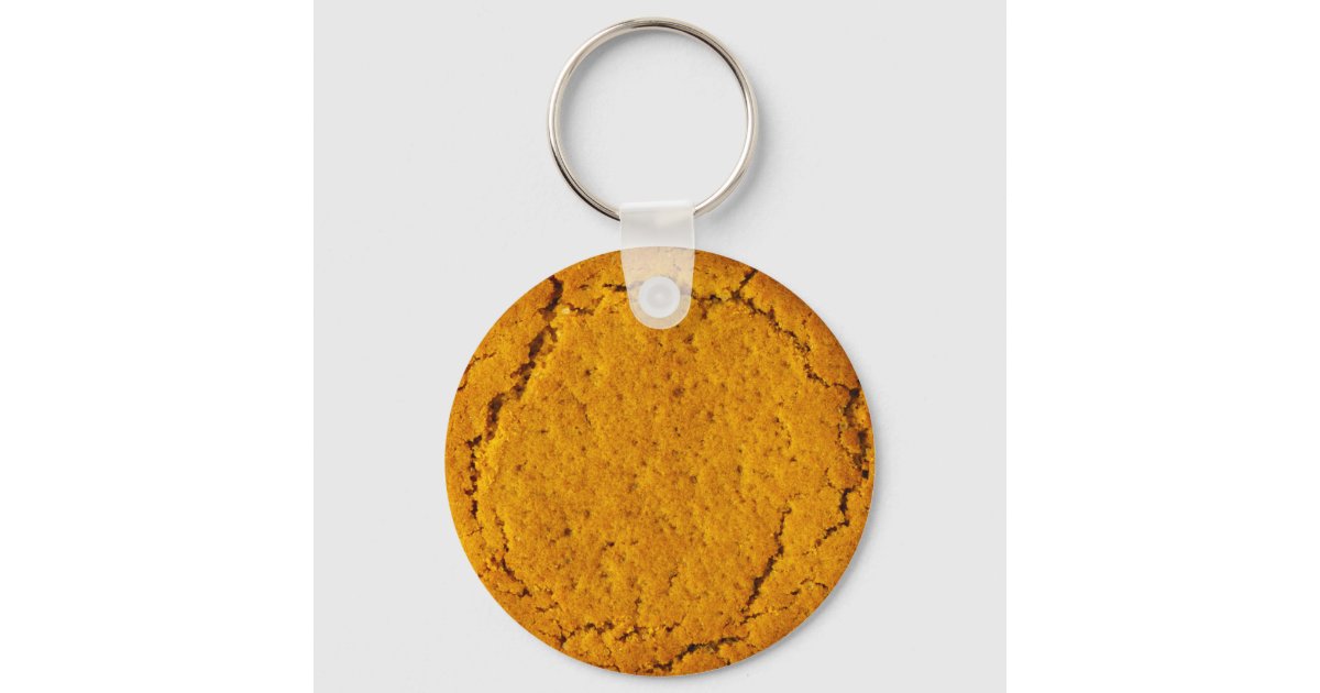 Ginger Nut Biscuit Key Ring | Zazzle