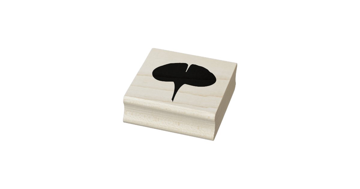 Ginkgo stamp, ginkgo biloba, australian leaf rubber stamp | Zazzle