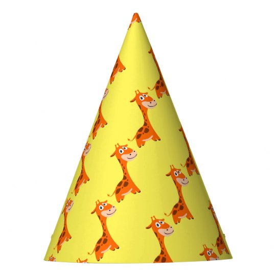 Giraffe for Safari Party Birthday Party Hat | Zazzle.co.uk