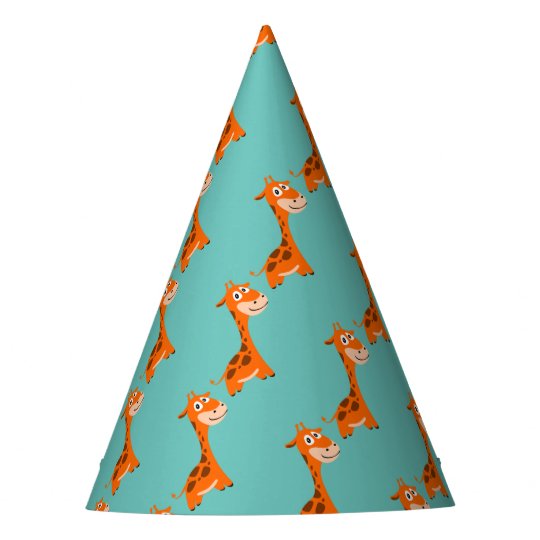 Giraffe for Safari Party Birthday Party Hat | Zazzle.co.uk