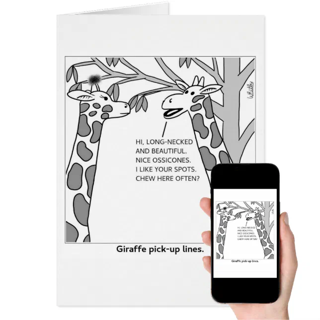 Giraffe pick-up lines | Zazzle
