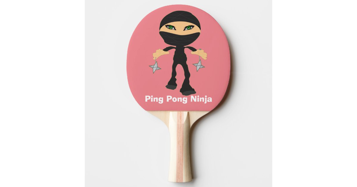 Girl Ping Pong Ninja Ping Pong Paddle | Zazzle