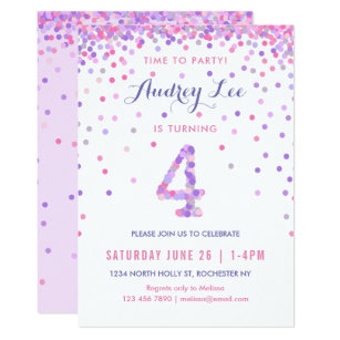 4th Birthday Invitations | Zazzle UK