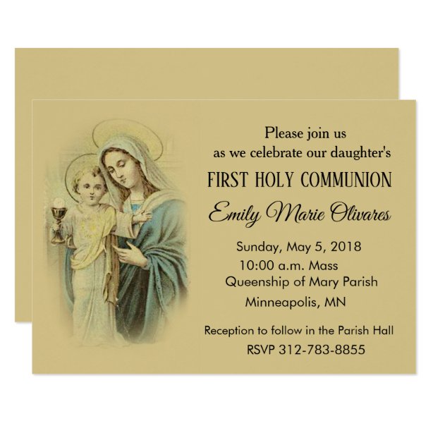 Catholic Mass Invitations | Zazzle UK