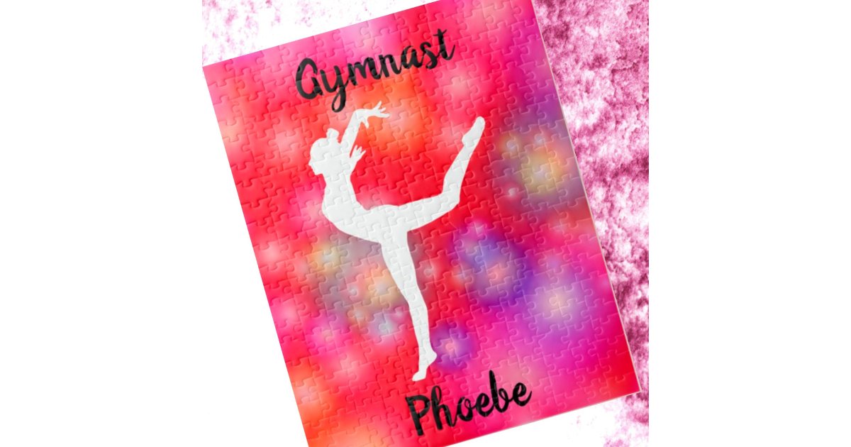 Girls Gymnastics Bubble Fun Jigsaw Puzzle | Zazzle