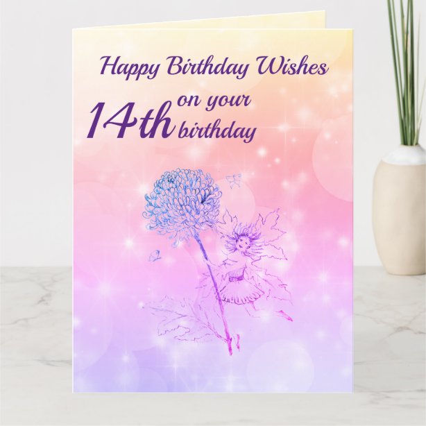 14th For Girls Birthday Cards | Zazzle UK