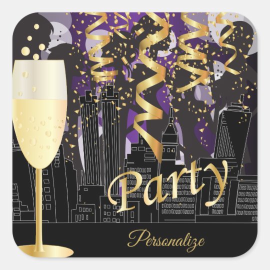 Girls Night Out Birthday Party Square Sticker | Zazzle.co.uk