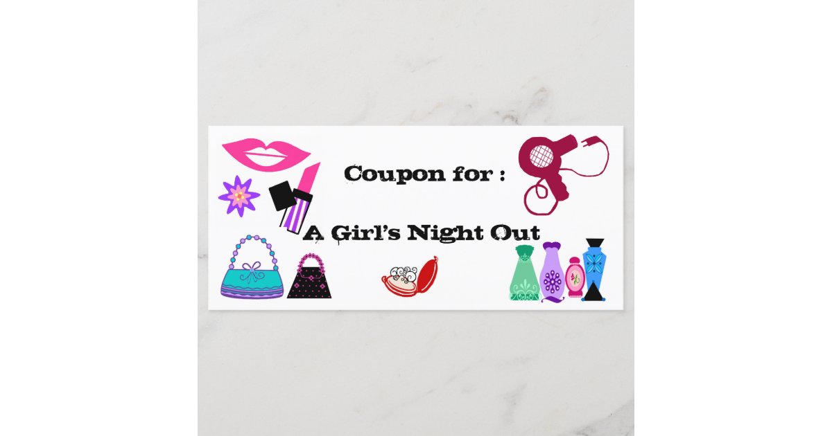 Girl's Night out coupon | Zazzle.co.uk