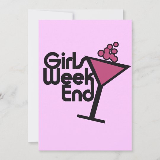 Girls Weekend Invitation | Zazzle.co.uk