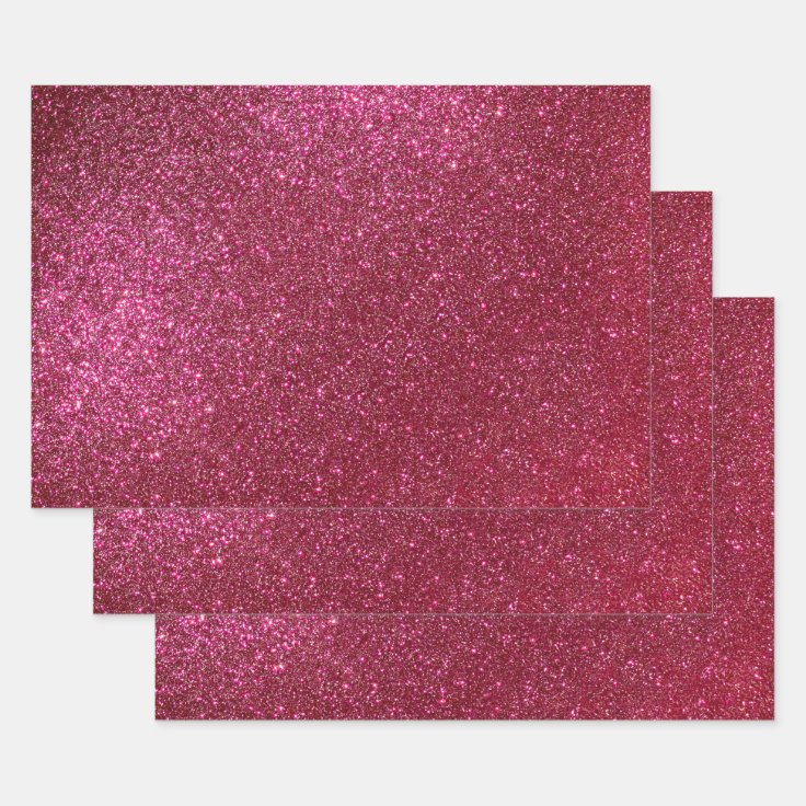 Girly Sparkly Wine Burgundy Red Glitter Wrapping Paper Sheet | Zazzle