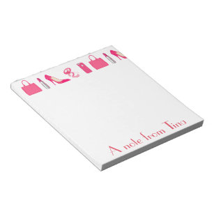 Pink Girly Notepads | Zazzle UK