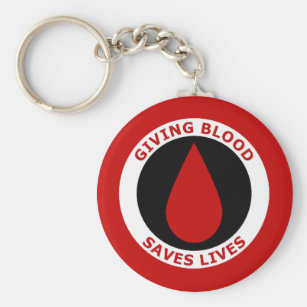 Blood Donation Key Rings & Keychains | Zazzle UK