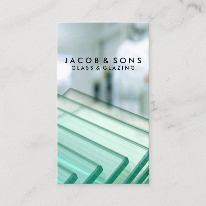 Glazier Glazing Glass Work Business Card | Zazzle.co.uk
