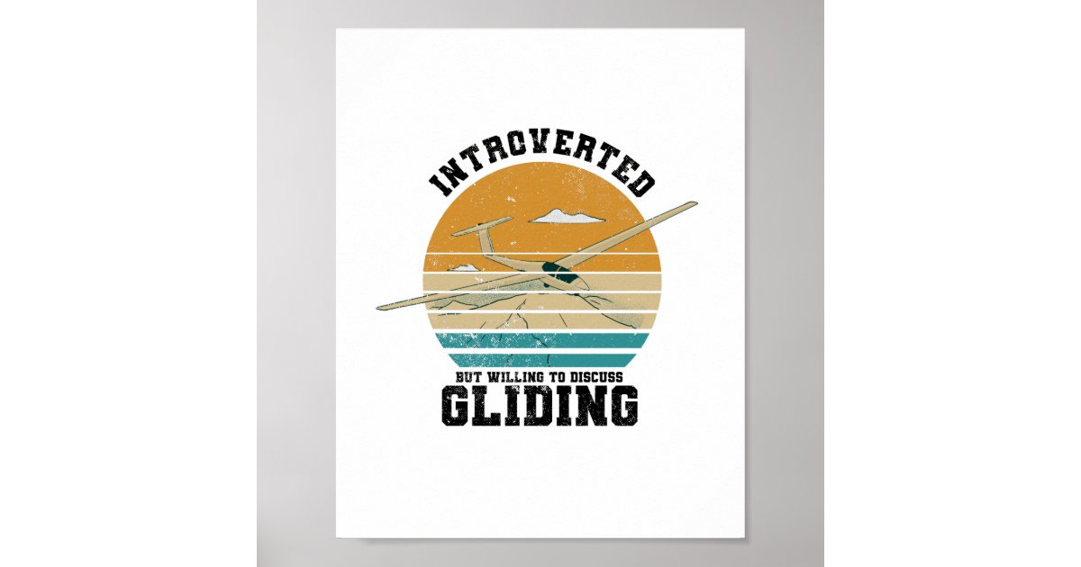 Gliding Gift | Glider Pilots Thermals Soaring Soar Poster | Zazzle